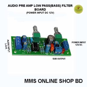 Low Pass Filter Preamplifier Module 2 Volume Controller With Power ...