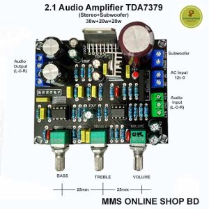 TDA7379 amplifier board 2.1 three -channel(L-20w+R-20w+Sub 38w)=78W ...