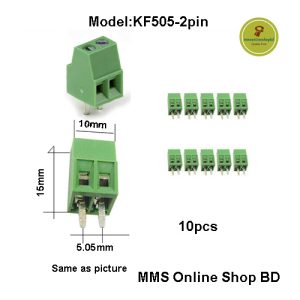 2-Pin Plug-in PCB Screw Terminal Connector Model:KF505 5.05mm Pitch ...